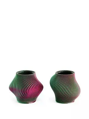 SHEYN Boyk And Bloz Sculptural Vases - Green