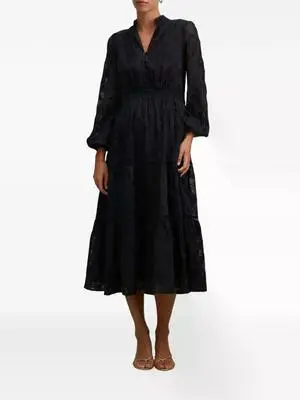 EVER NEW Nala Embroidered Midi Dress