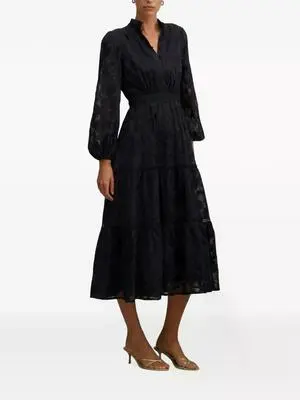 EVER NEW Nala Embroidered Midi Dress
