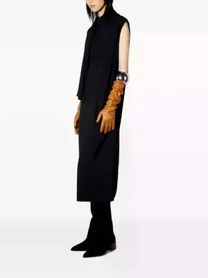 Liviana Conti Scarf-detail Sleeveless Midi Dress - Black