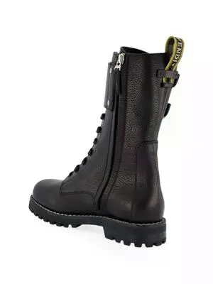 Fendi Commando Buckle-detail Biker Boots