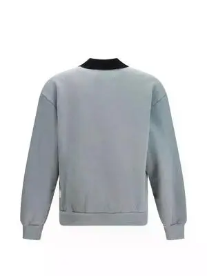 GR10K Replicated 30001 Chest-pocket Polo Sweatshirt - Grey