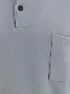 GR10K Replicated 30001 Chest-pocket Polo Sweatshirt - Grey