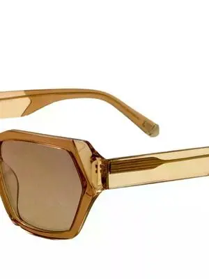 TURA Brianna Geometric-frame Sunglasses