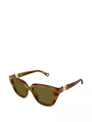 Chloé Marcie Logo-plaque Cat-eye Sunglasses