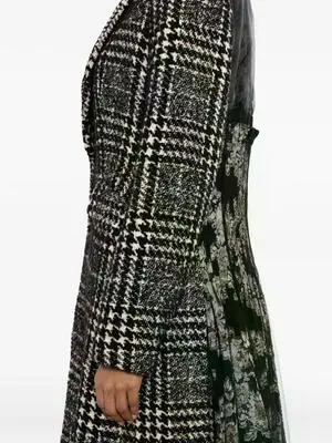 QUETSCHE Prince Of Wales Check Layered Coat
