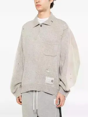 Mihara Yasuhiro Sweatshirt Combined Sweater