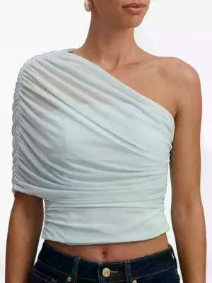 EVER NEW Samara Draped Mesh Top - Blue