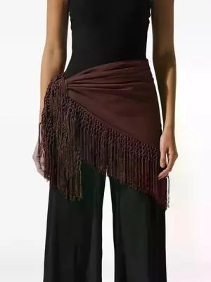 BAOBAB Austin Fringe-detail Scarf - Brown