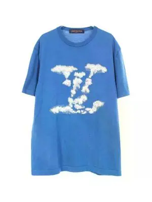 LOUIS VUITTON 2000s Cloud Jacquard T-shirt - Blue