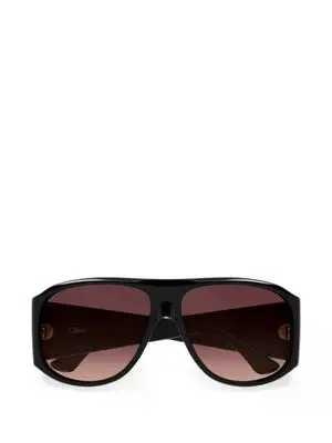 Chloé Izia Pilot-frame Sunglasses - Black