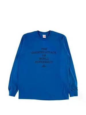 Supreme X Undercover X Public Enemy Long-sleeve T-shirt - Blue