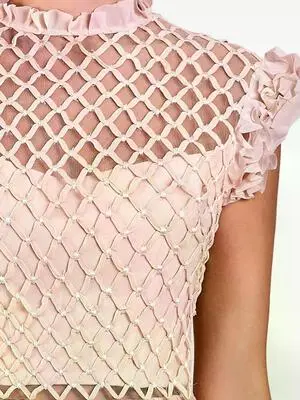 GEMY MAALOUF Ruffled Open-back Top