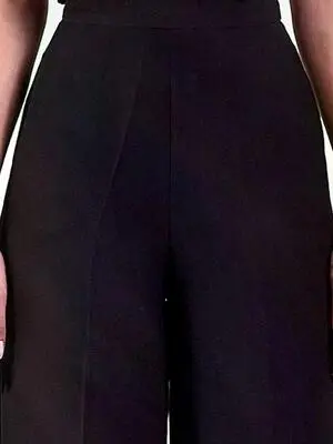 GEMY MAALOUF Pressed-crease Turned-up-cuff Trousers