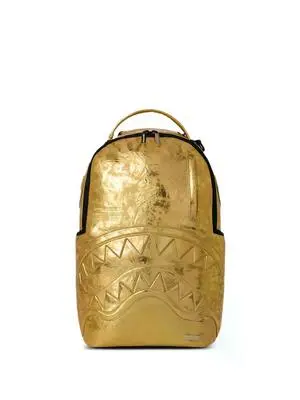 SPRAYGROUND Shark Central Golden Age Weathered Backpack - Gold