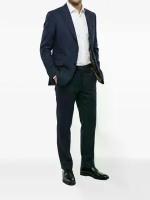 Brunello Cucinelli Windowpane-pattern Virgin Wool Suit