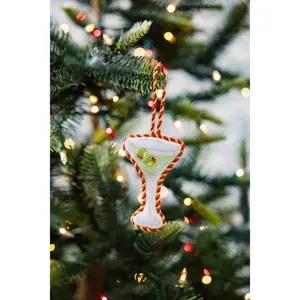 FURBISH Dirty Martini Needlepoint Ornament