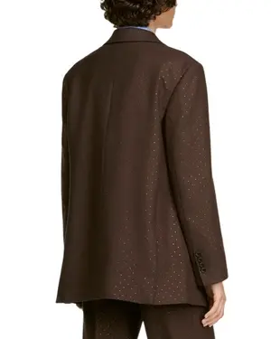 Sandro Beatrice Relaxed Rhinestone Blazer