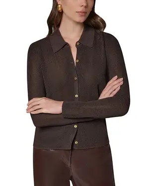 Donna Karan New York Collared Cardigan