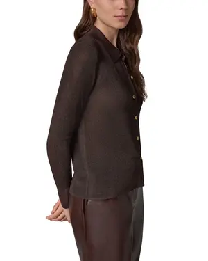 Donna Karan New York Collared Cardigan