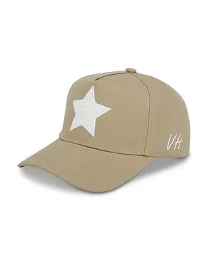 Vintage Havana Two Tone Star Trucker Hat Khaki/tan