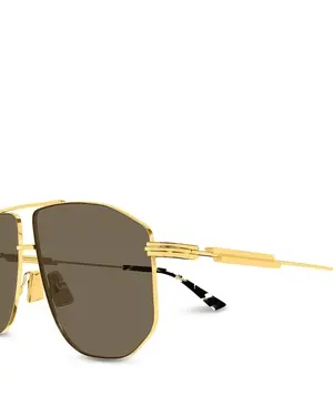 Bottega Veneta Pilot Sunglasses, 59mm