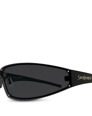 Saint Laurent Rectangular Sunglasses, 82mm