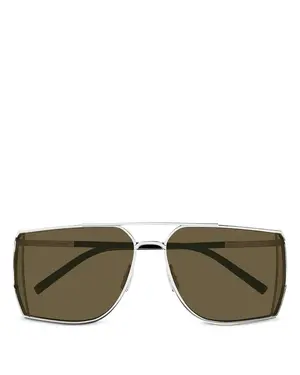 Saint Laurent Aviator Sunglasses, 69mm