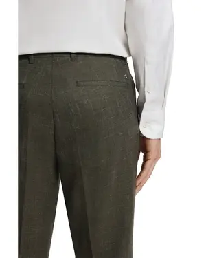 BOSS C-genius Wool & Linen Melange Slim Fit Suit Pants - Open Green