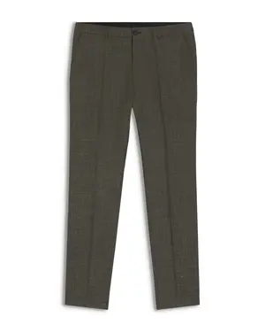 BOSS C-genius Wool & Linen Melange Slim Fit Suit Pants - Open Green
