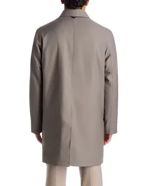 Corneliani Fly Front Raincoat With Removable Liner - Taupe