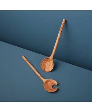BE HOME Olive Wood Crescent Serving Set