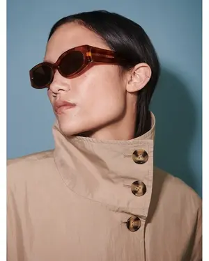 Varley Celina Cotton Blend Belted Jacket