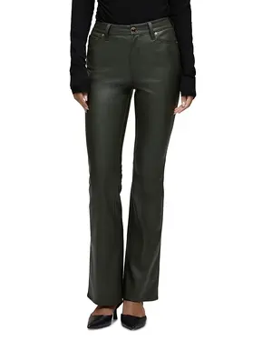 Hudson Jeans Barbara Faux Leather High Rise Bootcut Jeans In Deep Depths