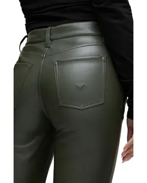 Hudson Jeans Barbara Faux Leather High Rise Bootcut Jeans In Deep Depths