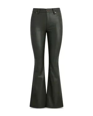 Hudson Jeans Barbara Faux Leather High Rise Bootcut Jeans In Deep Depths