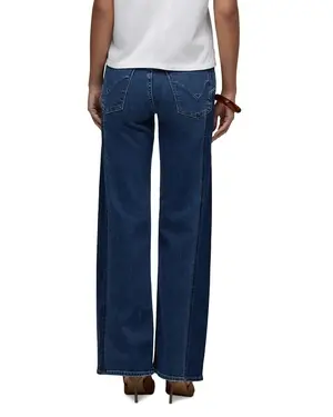 Hudson Jeans Lexi High Rise Seamed Wide Leg Jeans