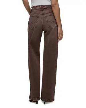 Hudson Jeans Jodie High Rise Loose Wide Leg Jeans - Walnut
