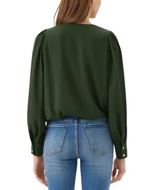 Karen Kane V Neck Puff Sleeve Top