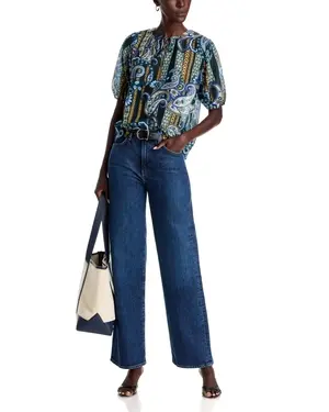 Johnny Was Margot Short Sleeve Blouse