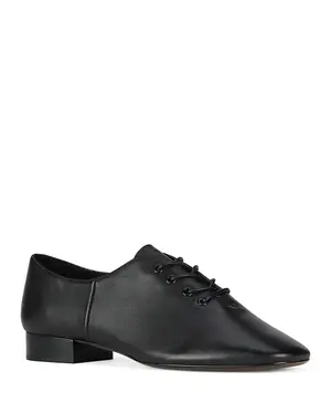 Jeffrey Campbell Swingdance Leather Oxford Flats - Black