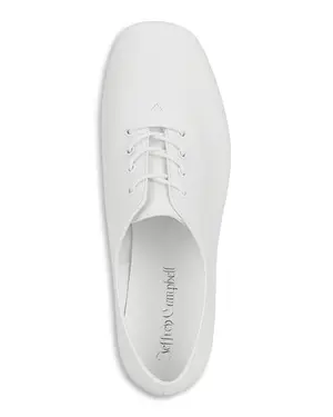 Jeffrey Campbell Swingdance Leather Oxford Flats - White