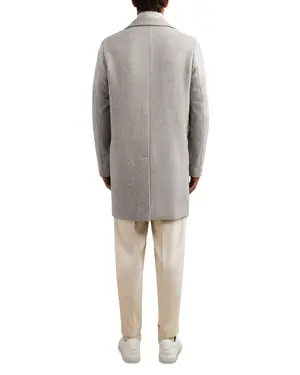 REISS Gable Removable Gilet Single Breast Overcoat