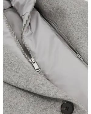 REISS Gable Removable Gilet Single Breast Overcoat