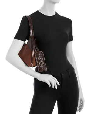 Marc Jacobs Sack Small Belted Suede Shoulder Bag