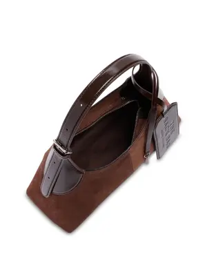 Marc Jacobs Sack Small Belted Suede Shoulder Bag