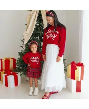 SWEET WINK Merry Bow Christmas Sweater