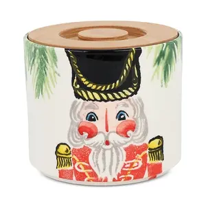 VIETRI Nutcrackers Small Canister - Red