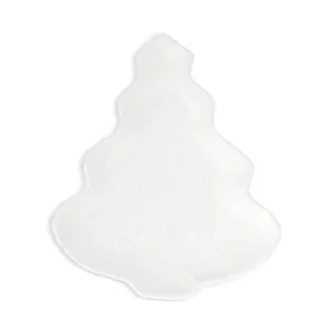 VIETRI Pietra Natale Figural Tree Platter - White