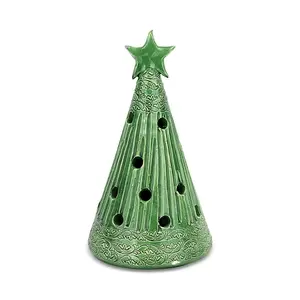 VIETRI Foresta Medium Christmas Tree Figurine - Green